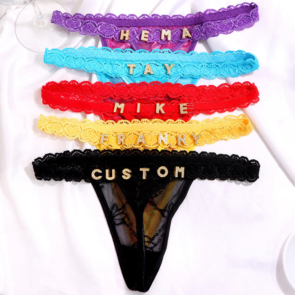 Personalized Name Thong & Gold Letters | Dulce Store Paris